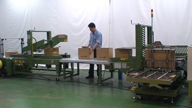 Автоматический формовщик PACKWAY-PW568ERT + заклейщик PW-557+стреппинг машина PW-0860AS2R