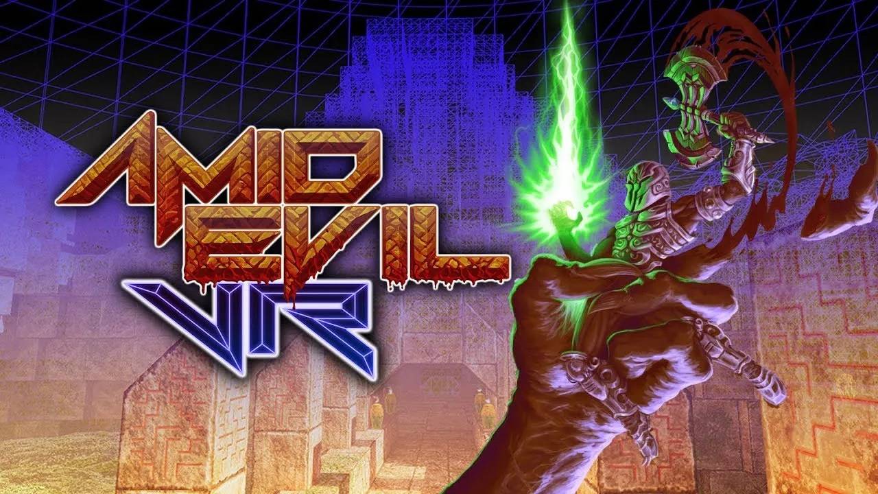 AMID EVIL VR (2023). Олдскульный шутер от первого лица. Наиграл 25 минут (Oculus Pro).