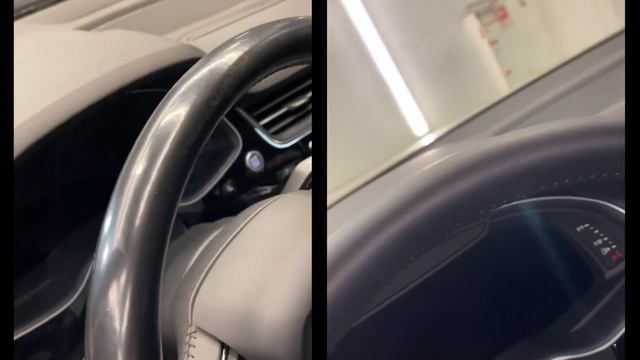 Покраска руля Ауди ДО ПОСЛЕ