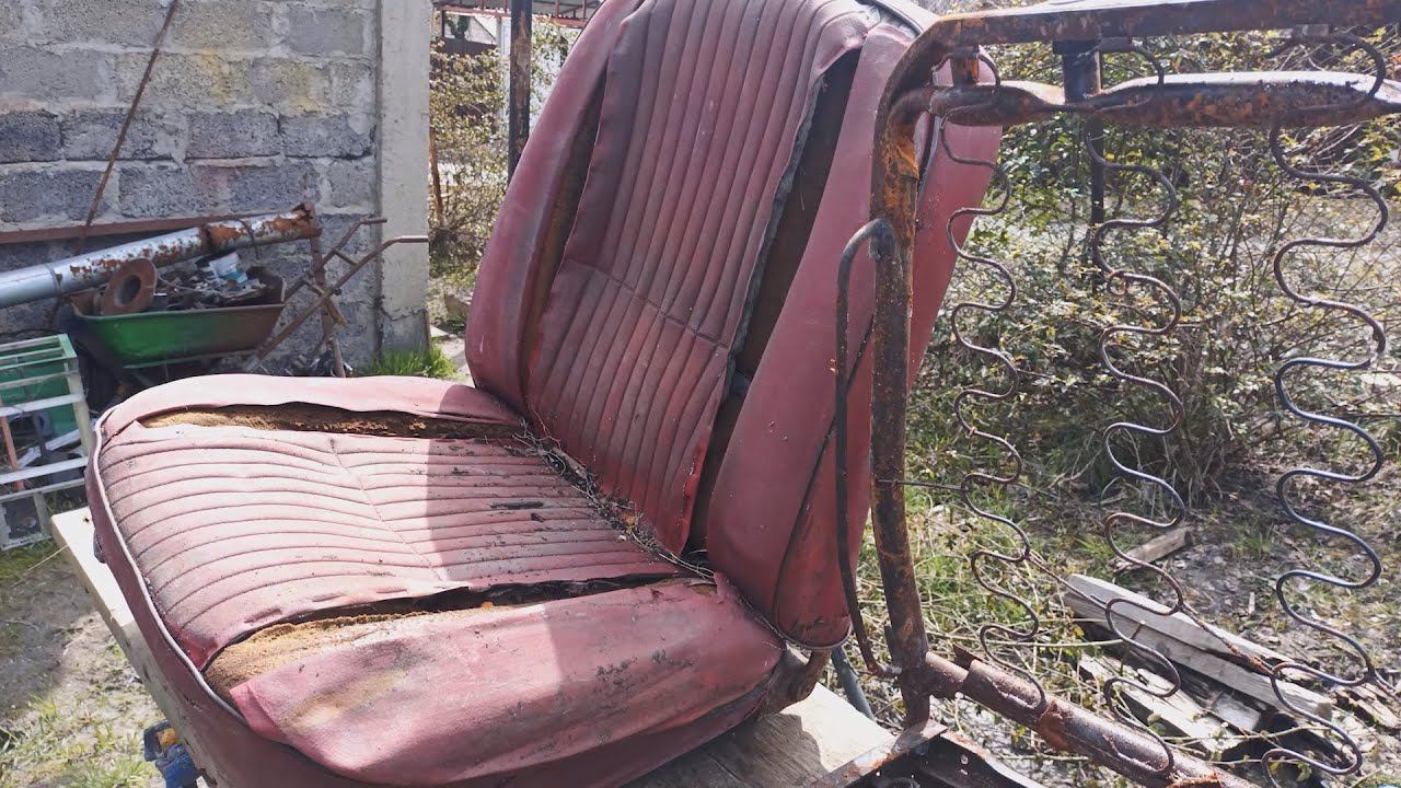 Реставрация сидений авто м2140 кривыми руками ))