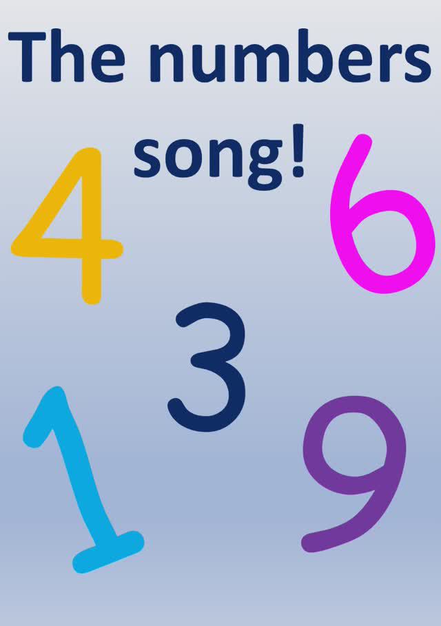 Детская песня про английские цифры "The numbers song"