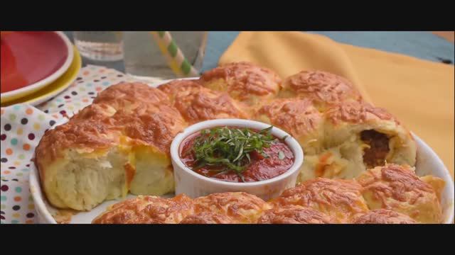 Как приготовить вкусную шариковую пиццу!