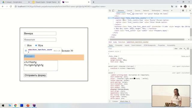 6. Формы. Виды верстки. Web-программирование