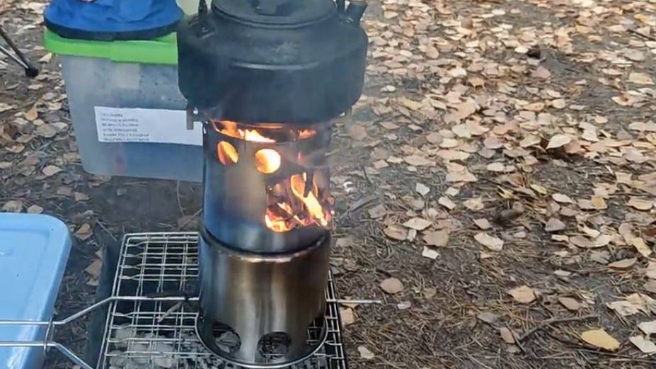 Обзор щепочницы. Дровяная минипечь