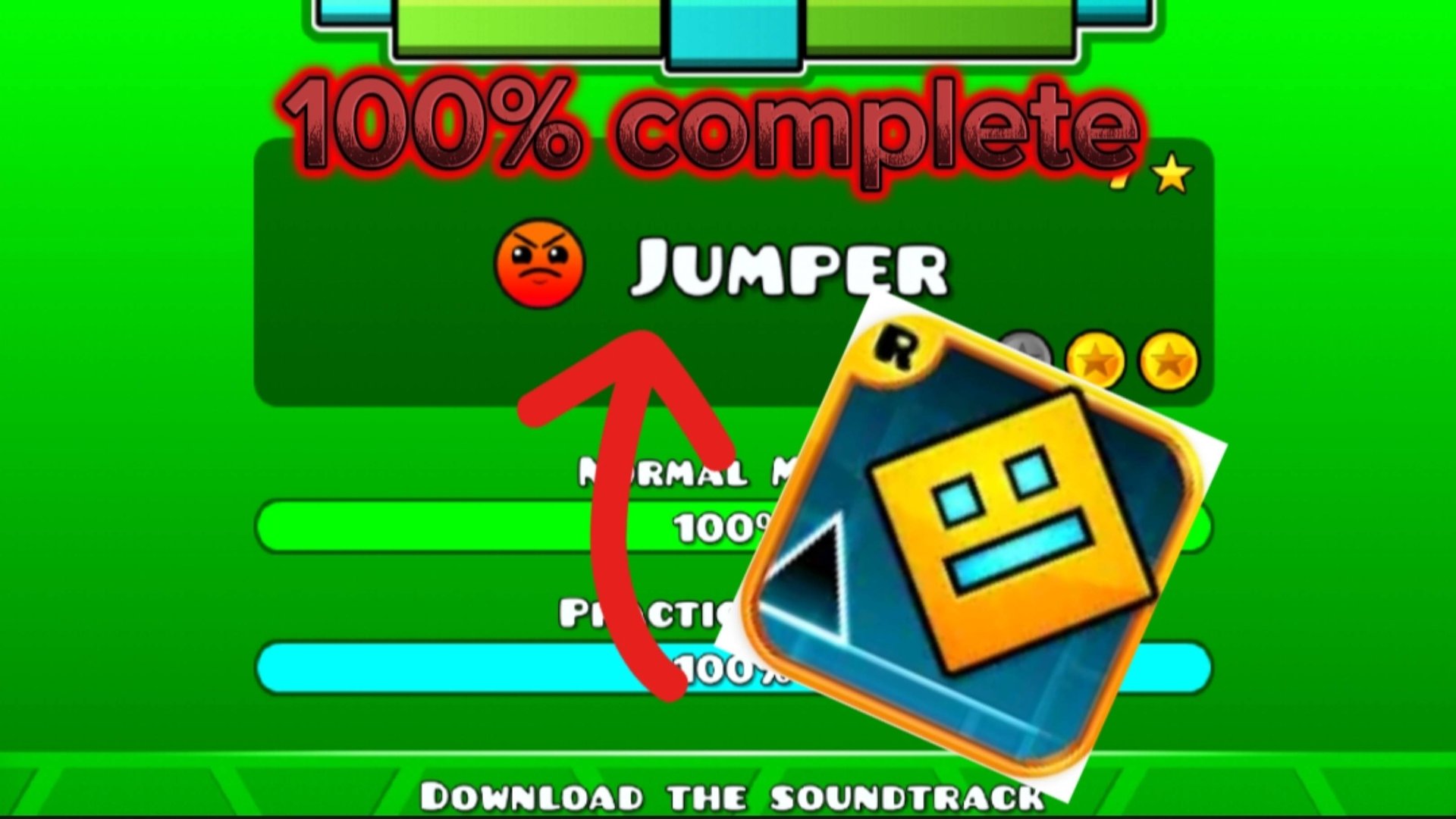ГЕОМЕТРИ ДАШ - Jumper - 100% complete