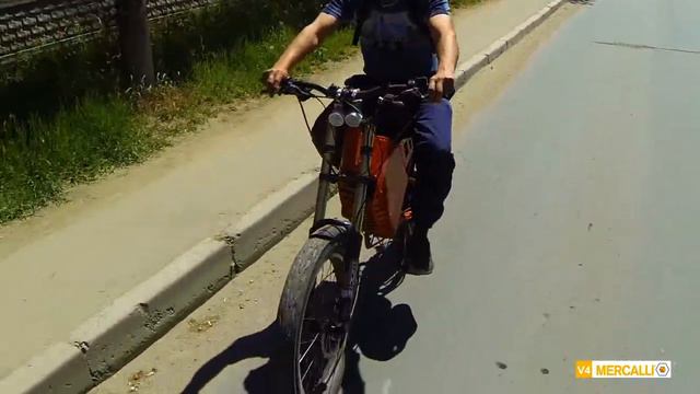 Первые испытания 3х киловаттного электровелосипеда .
