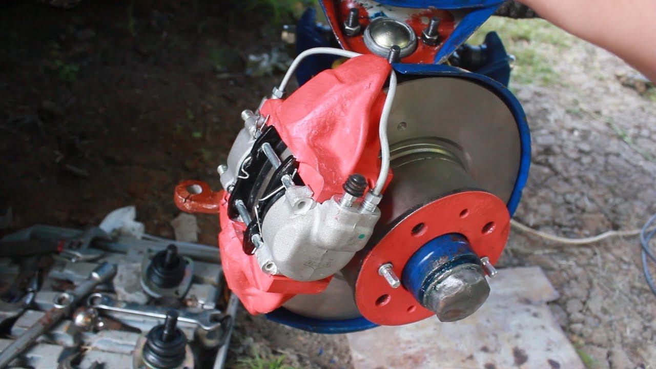 Сборка подвески жигуля