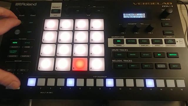 Roland Verselab MV-1 SamplerLooper memory vs User Memory