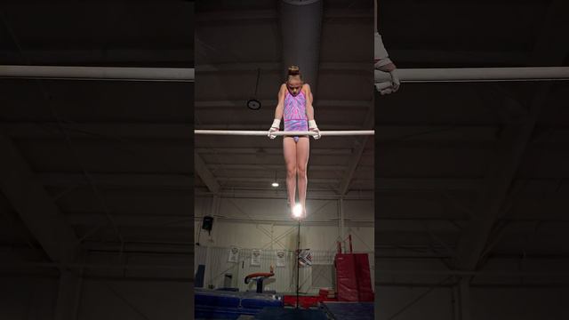 Gymnast Izzy on the bars #gymnastics #slowmotion @gymnastisabelle_