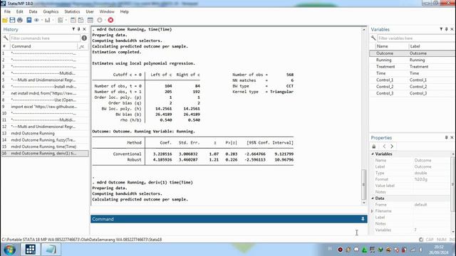 rdd_reg_lm and rdd_reg_np rddtools In R Software And mdrd With STATA 18