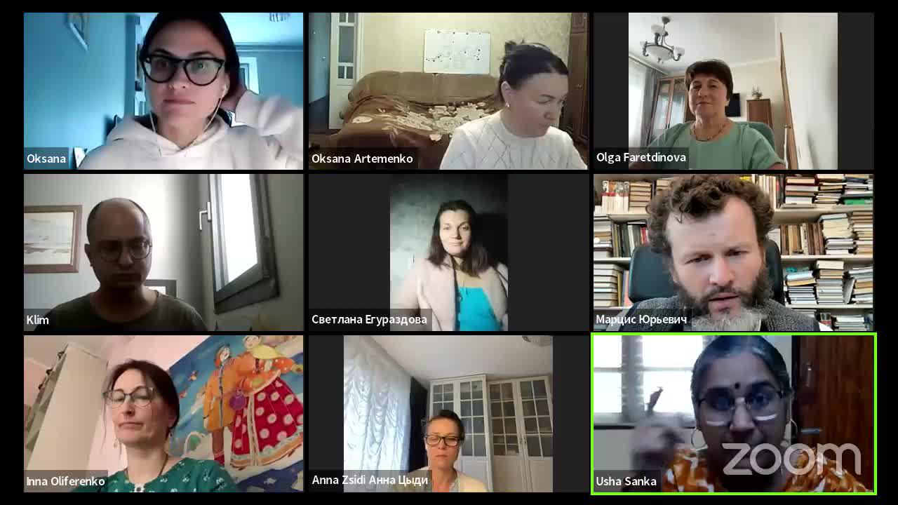 Открытый урок по напевному санскриту с Ушей Санка