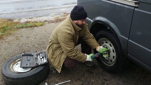 Замена колес с помощью шуруповерта