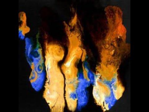 Абстрактное удивительное изображение, текстура жидкого акрила