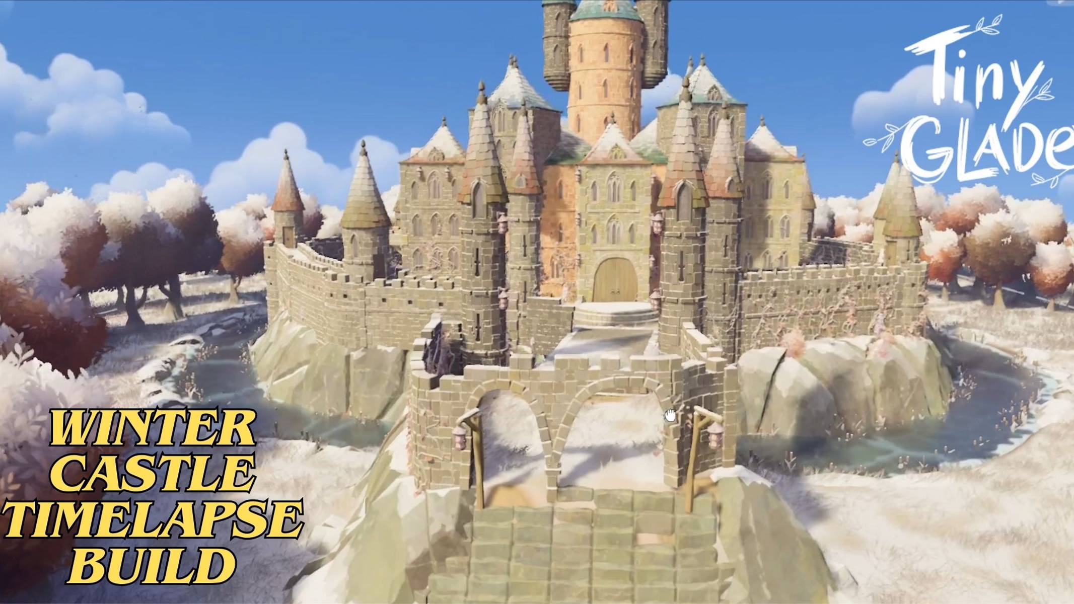 Tiny Glade Строим Королевский Замок с Водяной Зашитой и Башнями