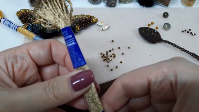 МАСТЕР КЛАСС брошь Мотылек из бисера