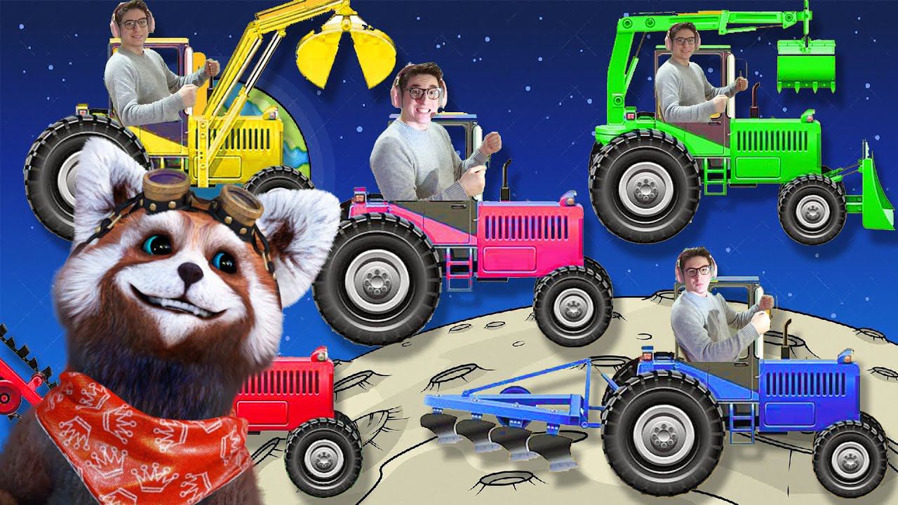 СИНИЙ ТРАКТОР - тракторенок песенка синий трактор по полям все серии подряд  Для детей с ДРУЖКОМ