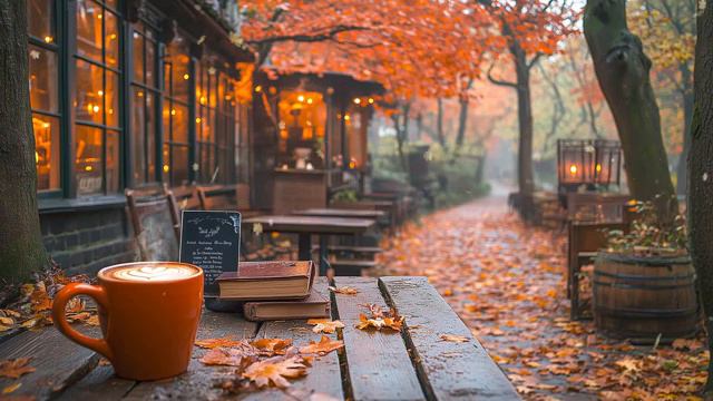 Кафе в тихом переулке для отдыха