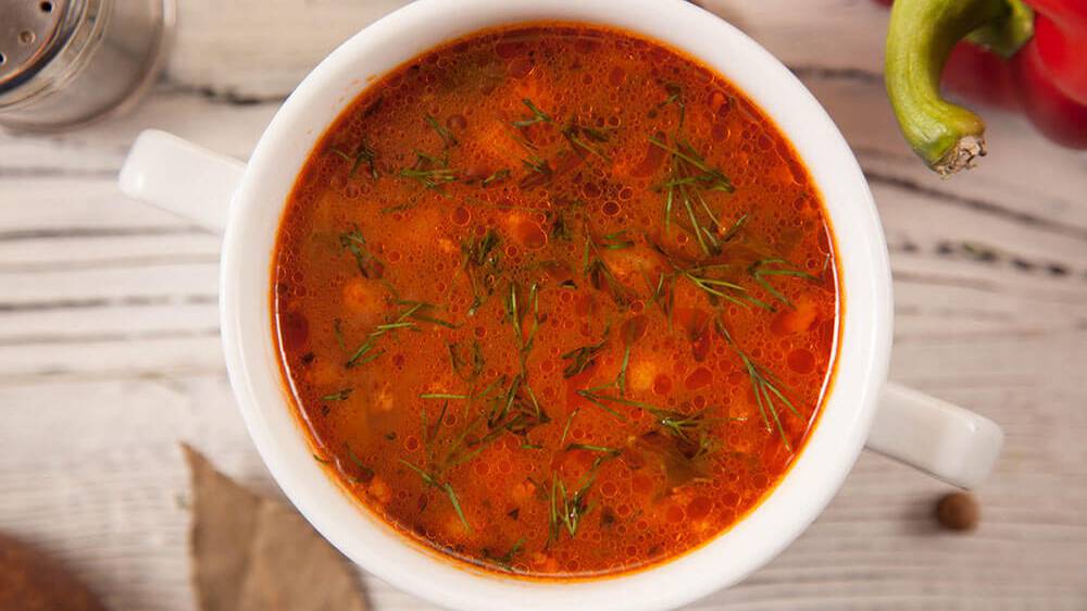 Корейский зимний суп (томатный, ОбжирАНКИН)