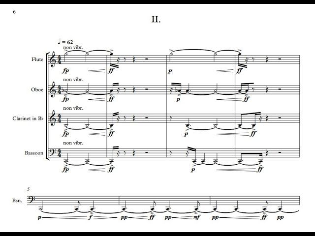 А. Смирнов - Квартет для деревянных духовых №2, II / A. Smirnov - Woodwind quartet no. 2, II