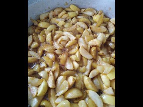 Варенье из яблочных долек