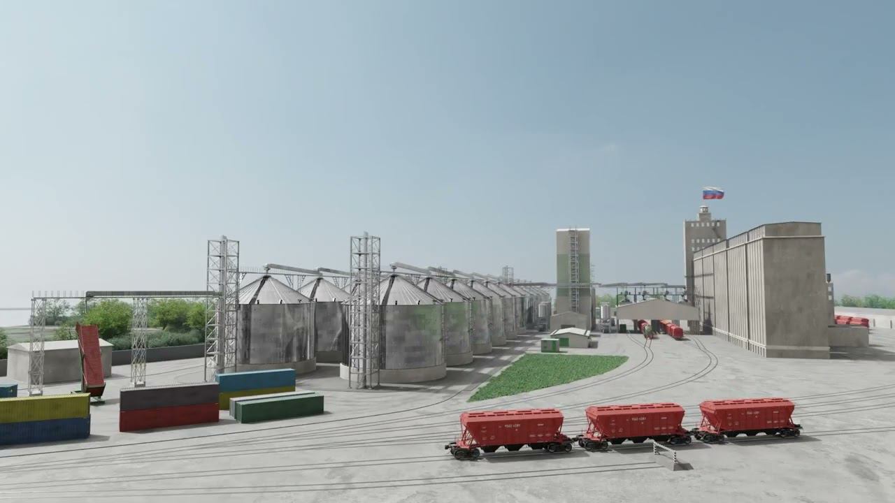 Метелица. Видеопрезентация дизайна брошюры рассказывающей о компании и  о элеваторном комплексе