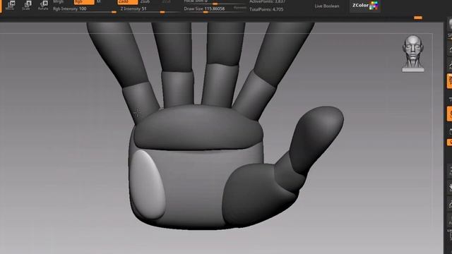 Создание стилизованной руки - 1-минутное руководство