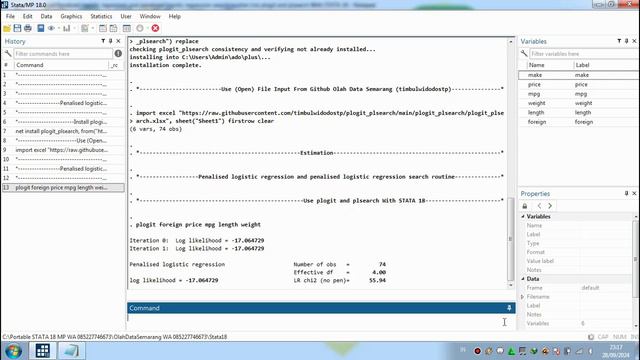 prais_winsten With R Software And plogit and plsearch With STATA 18