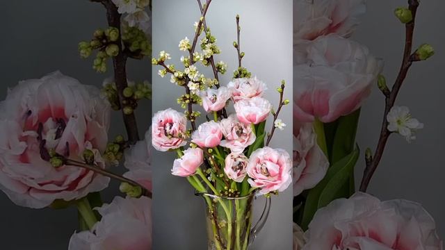 Розовый букет