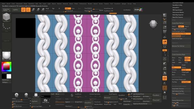 Создание текстуры Ткани В Zbrush