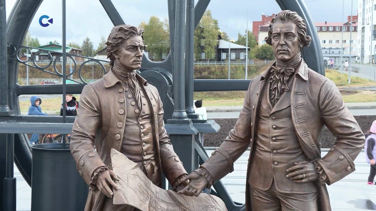 В Петрозаводске открыли памятник первой российской паровой машине