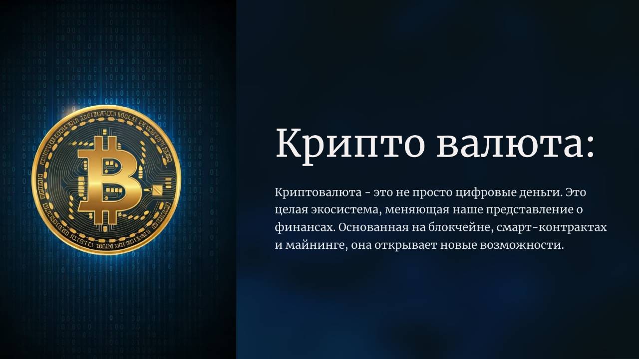 Что такое криптовалюта