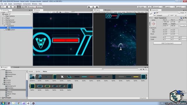 8. Расширяем возможности игры (3. Создание информативной панели)