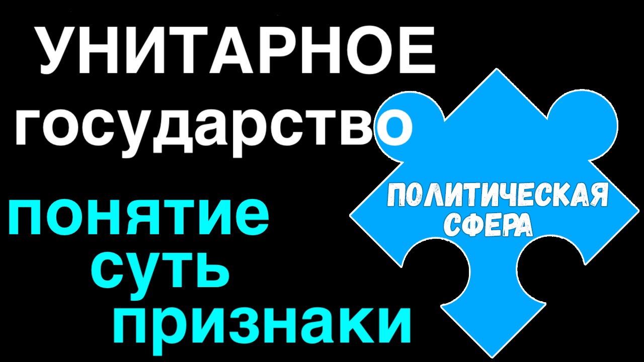 ЕГЭ обществознание | УНИТАРНОЕ ГОСУДАРСТВО понятие суть признаки | Подготовка ЕГЭ Обществознание |