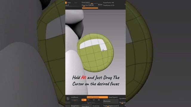 Создайте стилизованное ухо с помощью кисти ZModeler