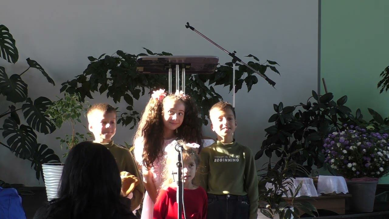 Пение. Дети Сормовской церкви. Жатвенное служение 22.10.2022