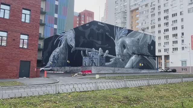 Моноколесо "перезагрузка" 10. Арт объекты Екатеринбурга на моноколесе