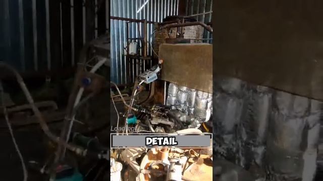 Presentation of waste processing equipment: electricity, gas, metal, materials, no harmful emissions