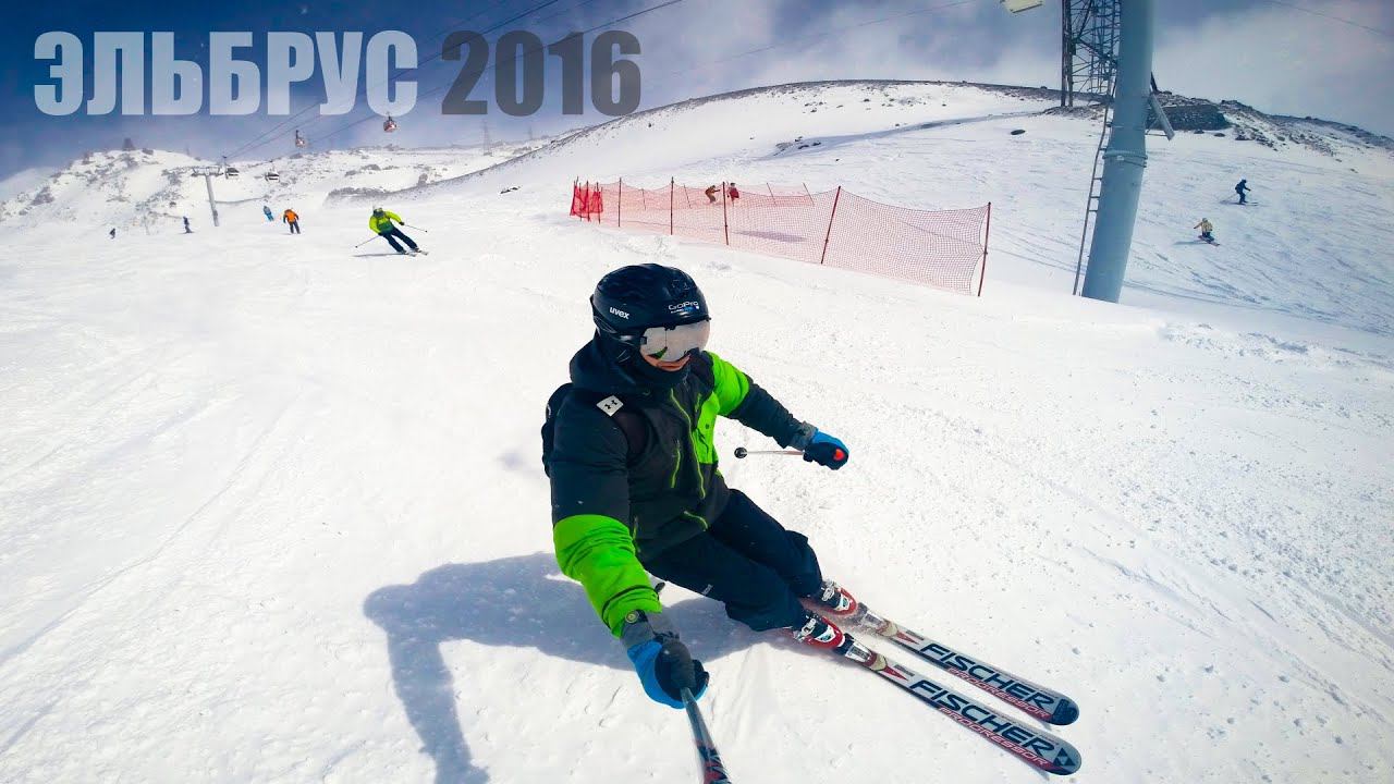 Катание на горных лыжах. г. Эльбрус. Гара-баши, в Европе выше нет - 3847 метров!