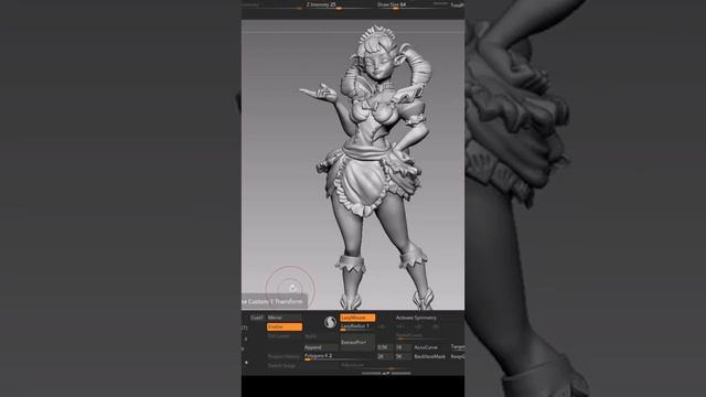 Сохранение и блокировка камеры - Секреты ZBrush