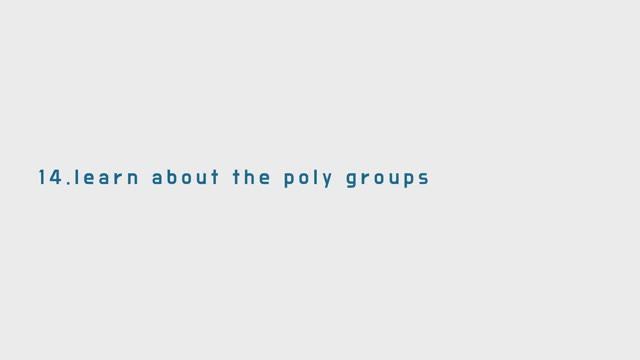 [Урок 14] что такое Poly Group