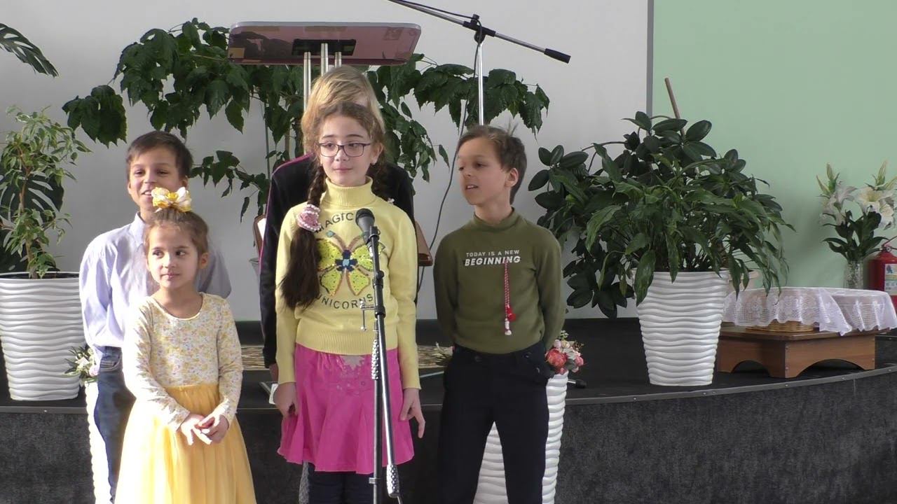 Пение. Дети Сормовской общины. 04.03.2023