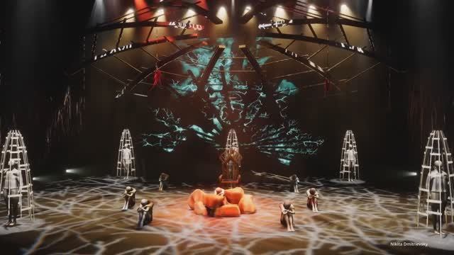 Виртуальная модель спектакля для спектакля
"ЗЕМЛЯ ВЕРЫ"