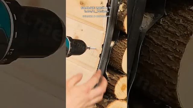 Минибаня из подручных средств и бесплатных материалов.