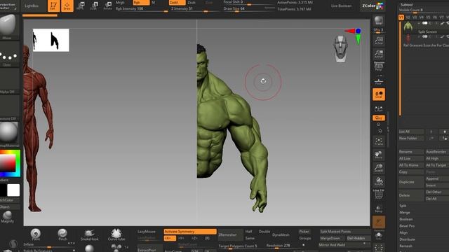 Секреты ZBrush - Как создать двойной или разделенный экран в ZBrush