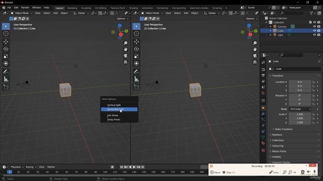08. Blender Interface - Areas. BLENDER FOR BEGINNERS by Bowas Muke