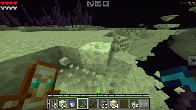 Я построил на выживании самый лучший дом в Эндер мире в Майнкрафт.