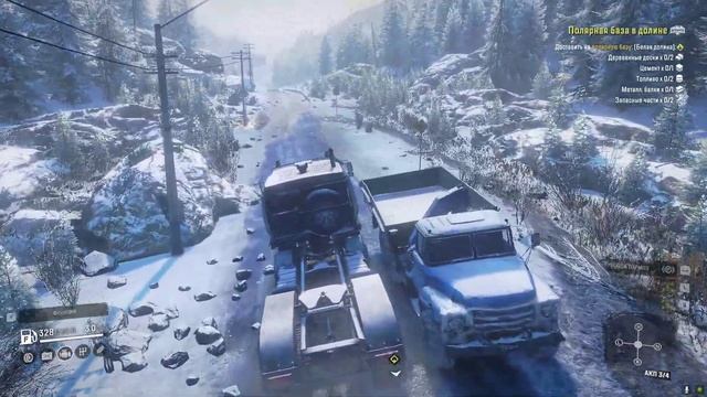 SnowRunner Аляска. сложный режим, прохождение 33. 11.03.2024