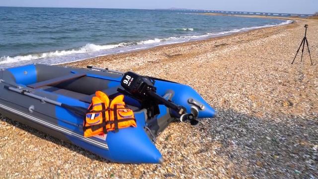 Тест лодки ПВХ Roger 350 на моторе 9,8 л.с. – скорость 34 км/ч!