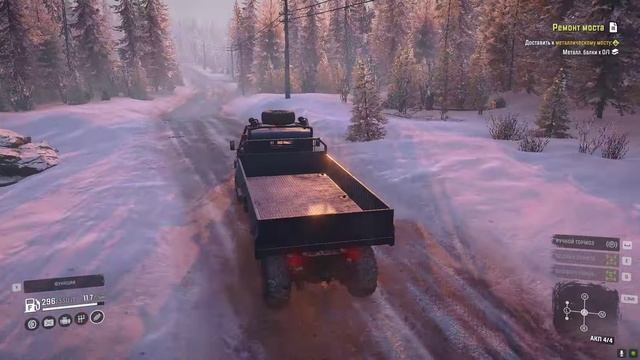 SnowRunner Аляска. сложный режим, прохождение 25. 3.03.2024