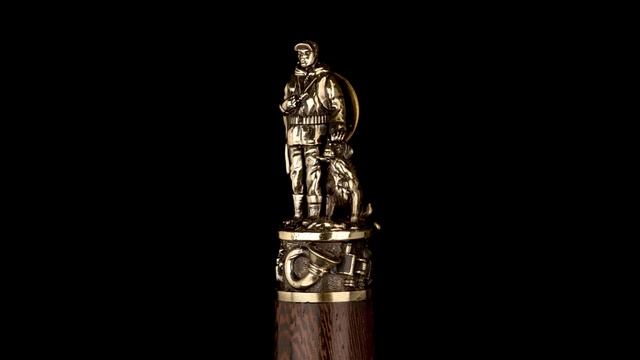 Обувная ложка Охотник с собакой